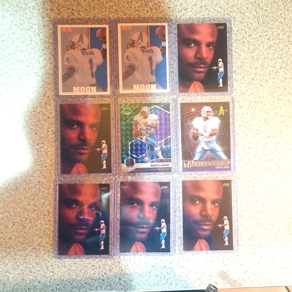Panini | Other | 9 Card Warren Moon Lot Blue Genesis Included | Poshmark